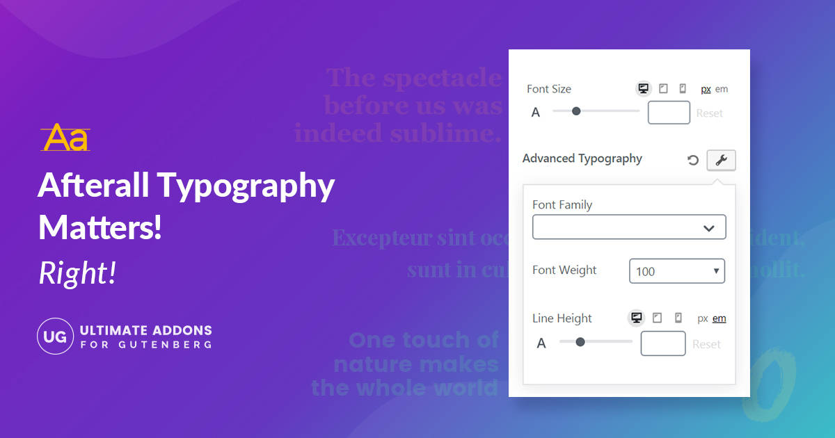 Typography Matters! Introducing Typography Options In The Spectra ...