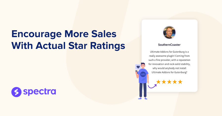 Spectra star ratings – Provide clear buying signals with stars
