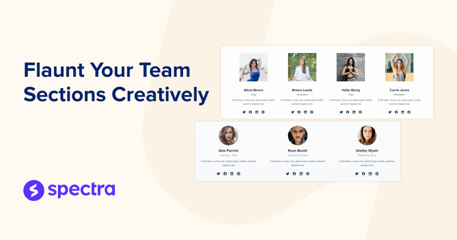 Spectra team block – The recognition your team deserves