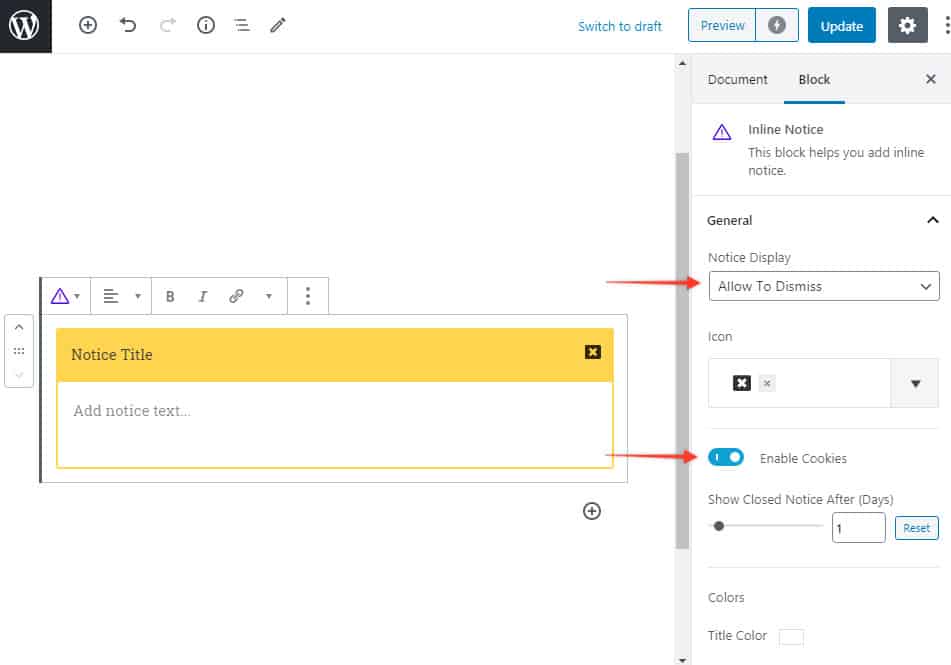 Inline Notice - Spectra