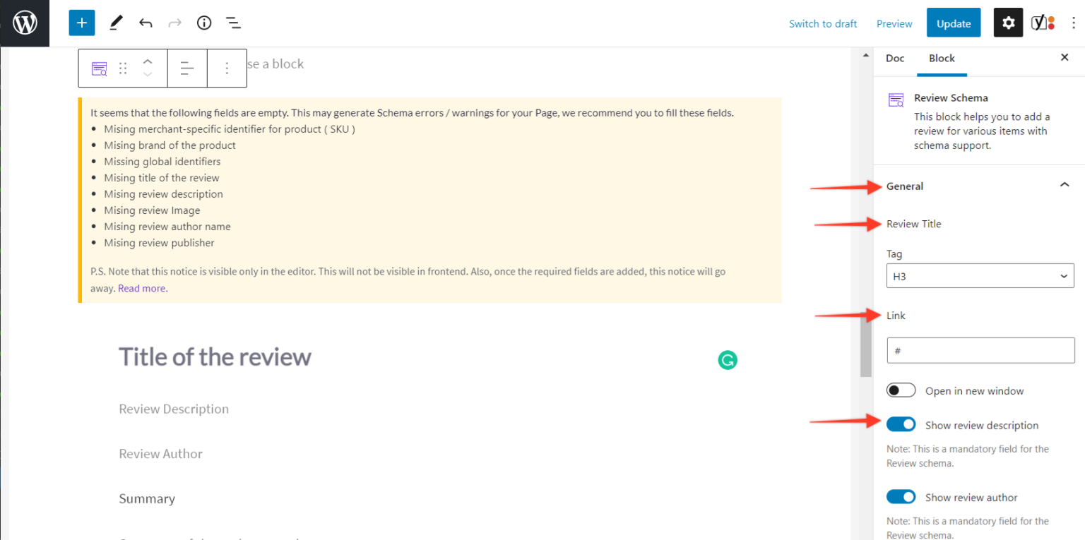 Review Schema - Spectra