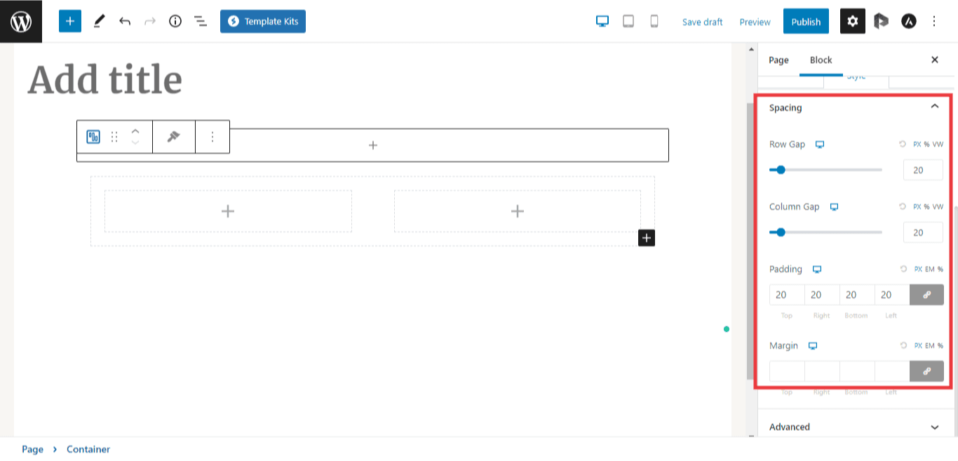 Spectra - Container Block - Spectra