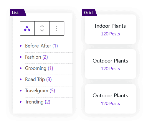 Spectra taxonomy block – Keep information organized