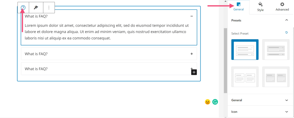 FAQ - Schema/ Accordion - Spectra