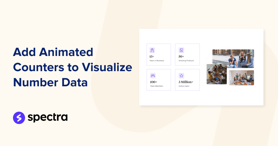 Spectra Counter Block - Add Animated Counters to Visualize Numeric Data