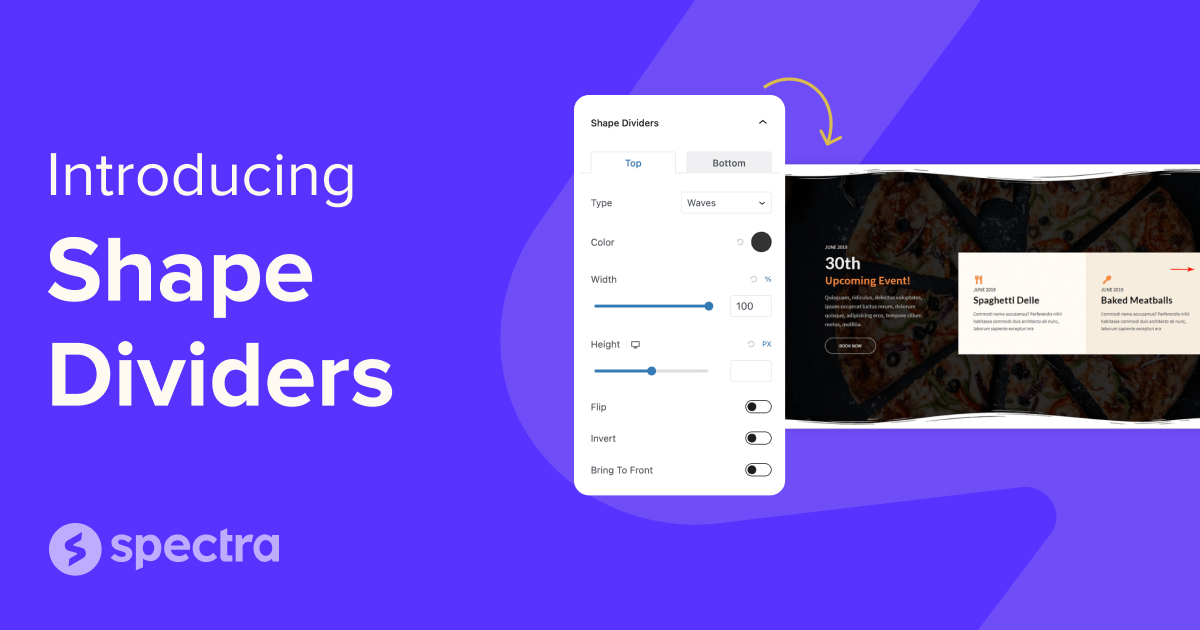 How to add shape dividers like Elementor’s with WordPress