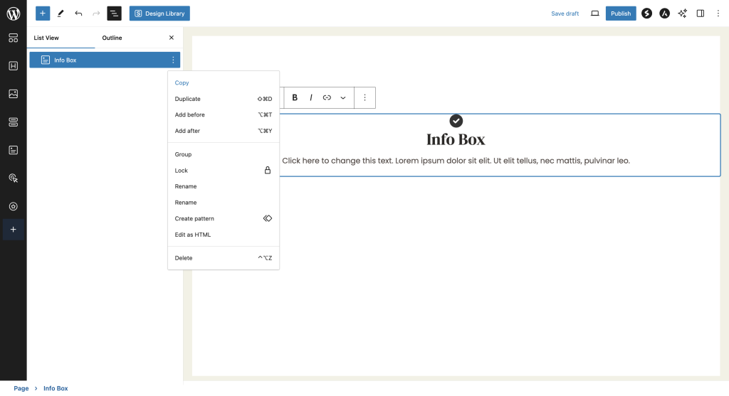 Move Block Patterns from One Site to Another - Spectra