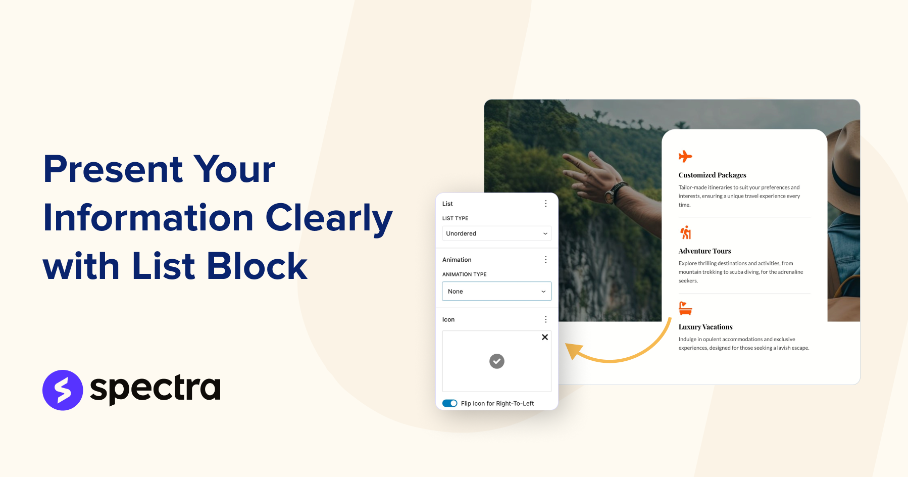 Spectra List Block – Universal Communication Made Simple